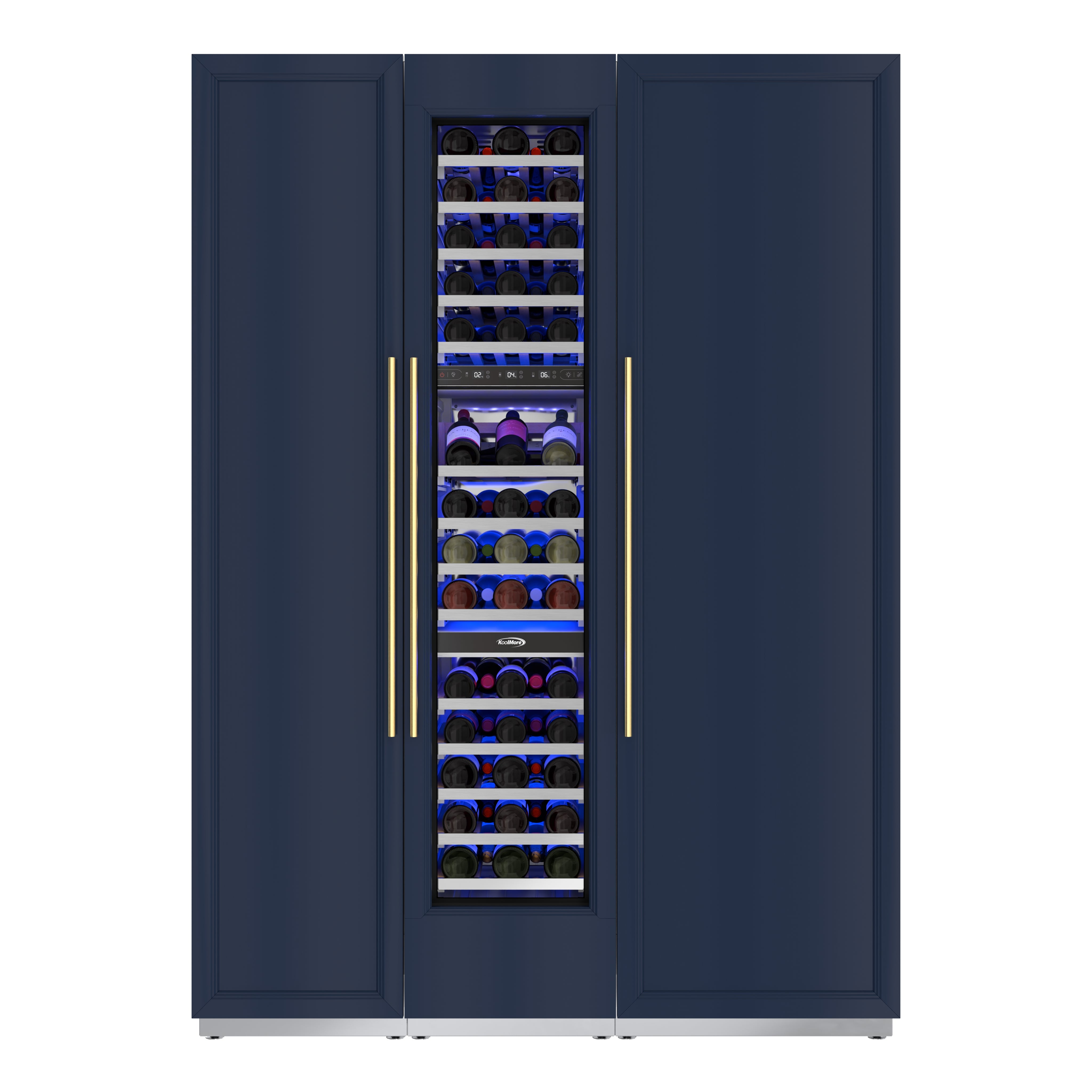 KoolMore Reserve Panel Ready Column 24 in. Refrigerator, 18 in. Wine C ...
